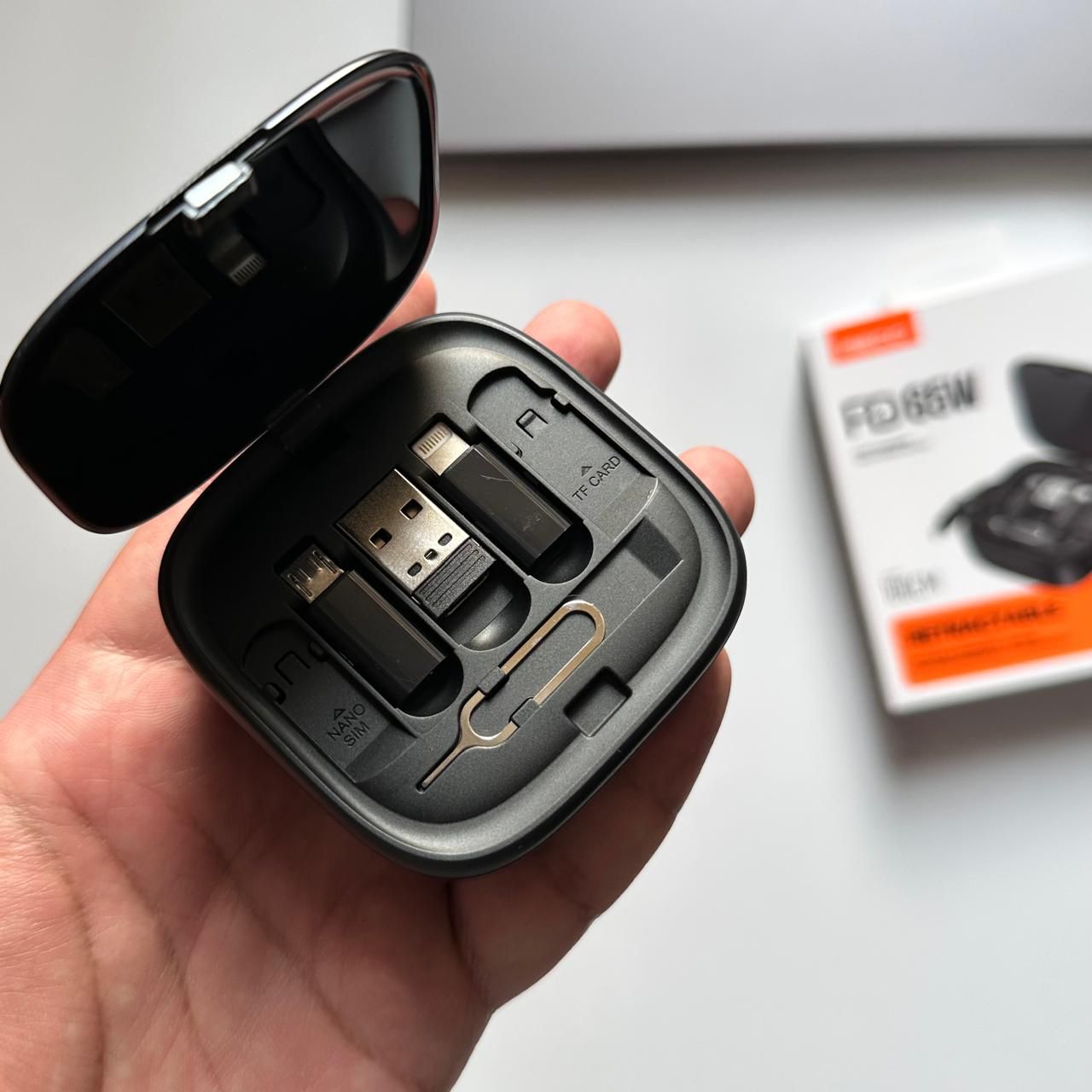 Recci 5IN1 Retractable Fast Charger 65 watt(Code RS36T) – Snap